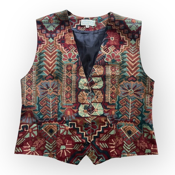 Doncaster | Tops | Vintage 99s Funky Colorful Vest | Poshmark